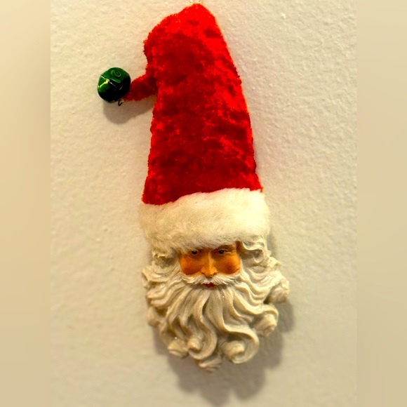 Unique Vintage | Holiday | Christmas Santa Head Ornament Tree ...